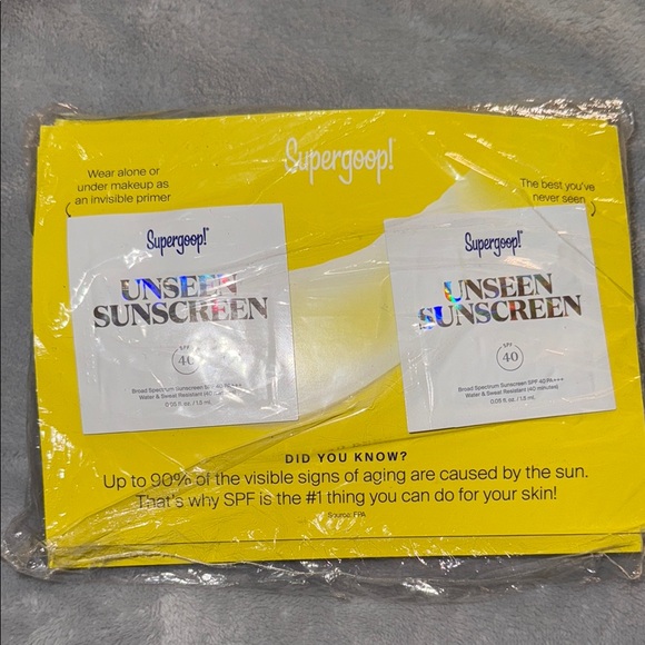 Supergoop! | Bath & Body | Supergoop Unseen Sunscreen Spf 4 Sample Set ...